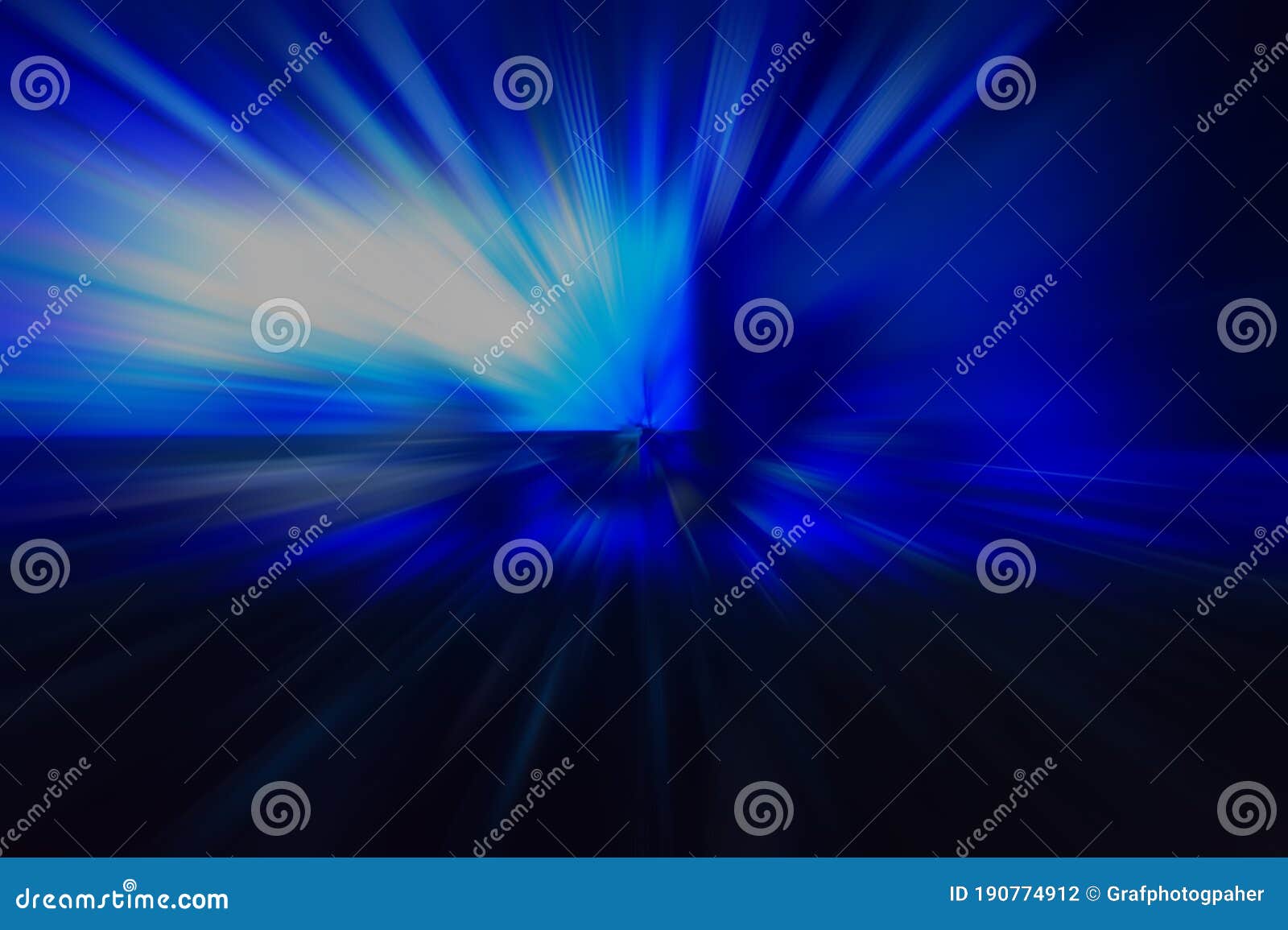 Abstract Blurred Radial Vibrant Navy Blue Color Background Stock Photo ...