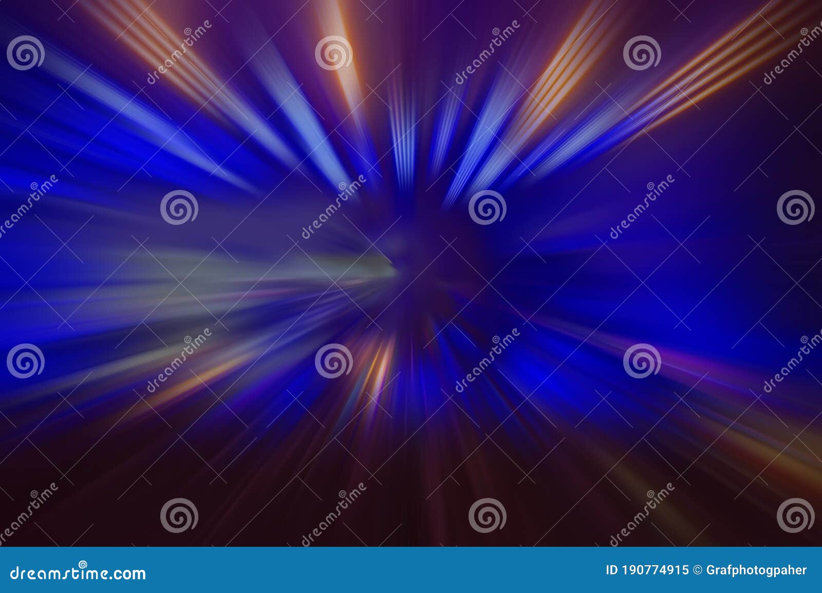 Abstract Blurred Radial Vibrant Navy Blue Color Background Stock Image ...