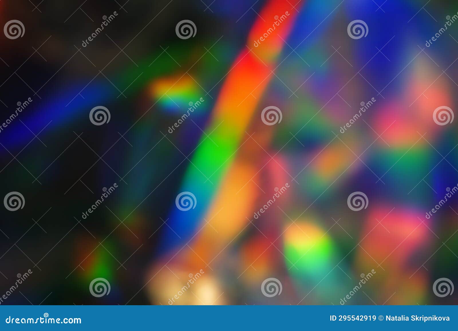 Abstract Blurred Rainbow Background. Stock Image - Image of electro ...