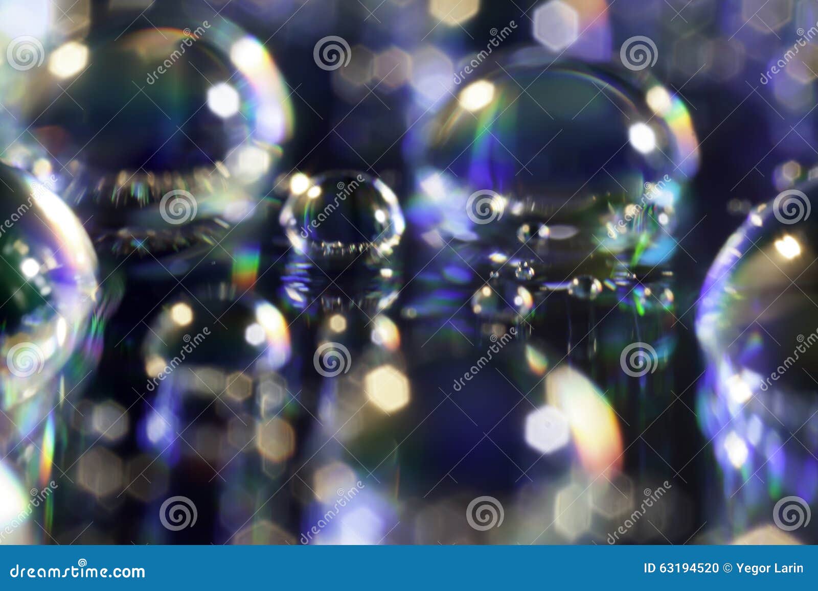 Abstract Blurred Rainbow Water Drops Stock Photo - Image of beauty ...