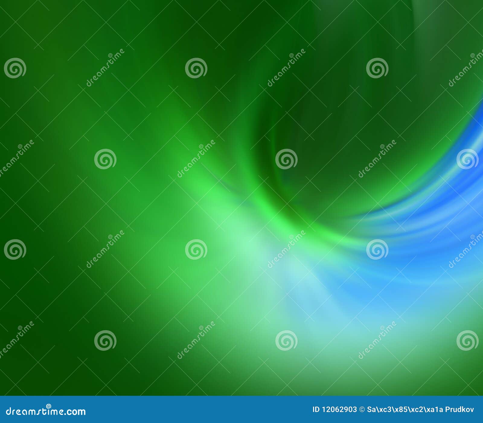 Abstract Blurry Background in Green and Blue Tones Stock Illustration ...