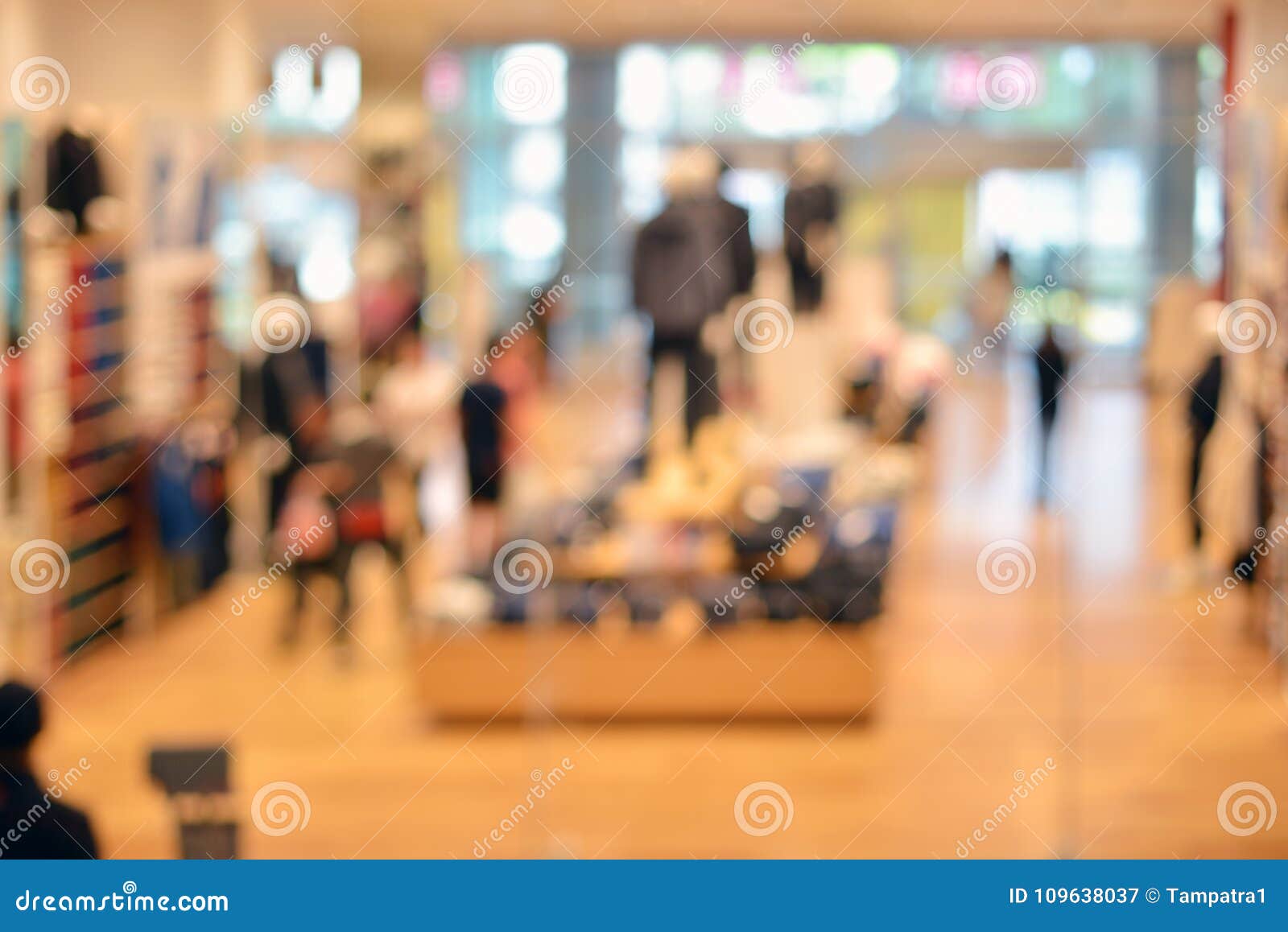 Abstract Blurry Background of Retail Shops in Shopping Mall Stock Image ...