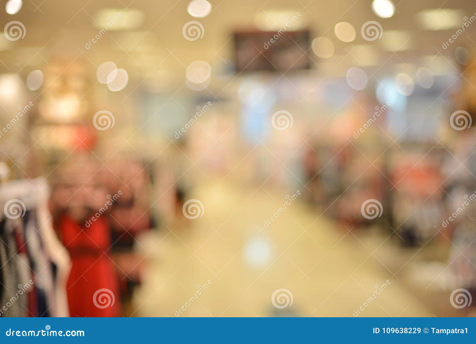Abstract Blurry Background of Retail Shops in Shopping Mall Stock Image ...