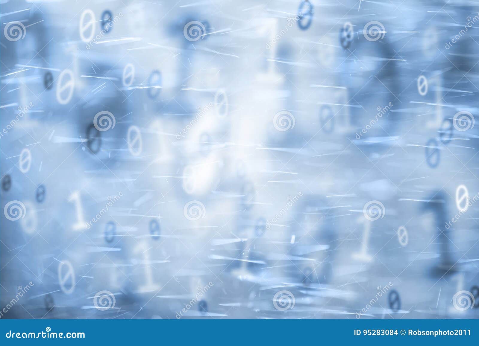 Abstract Blurry Binary Numbers Stock Illustration - Illustration of ...
