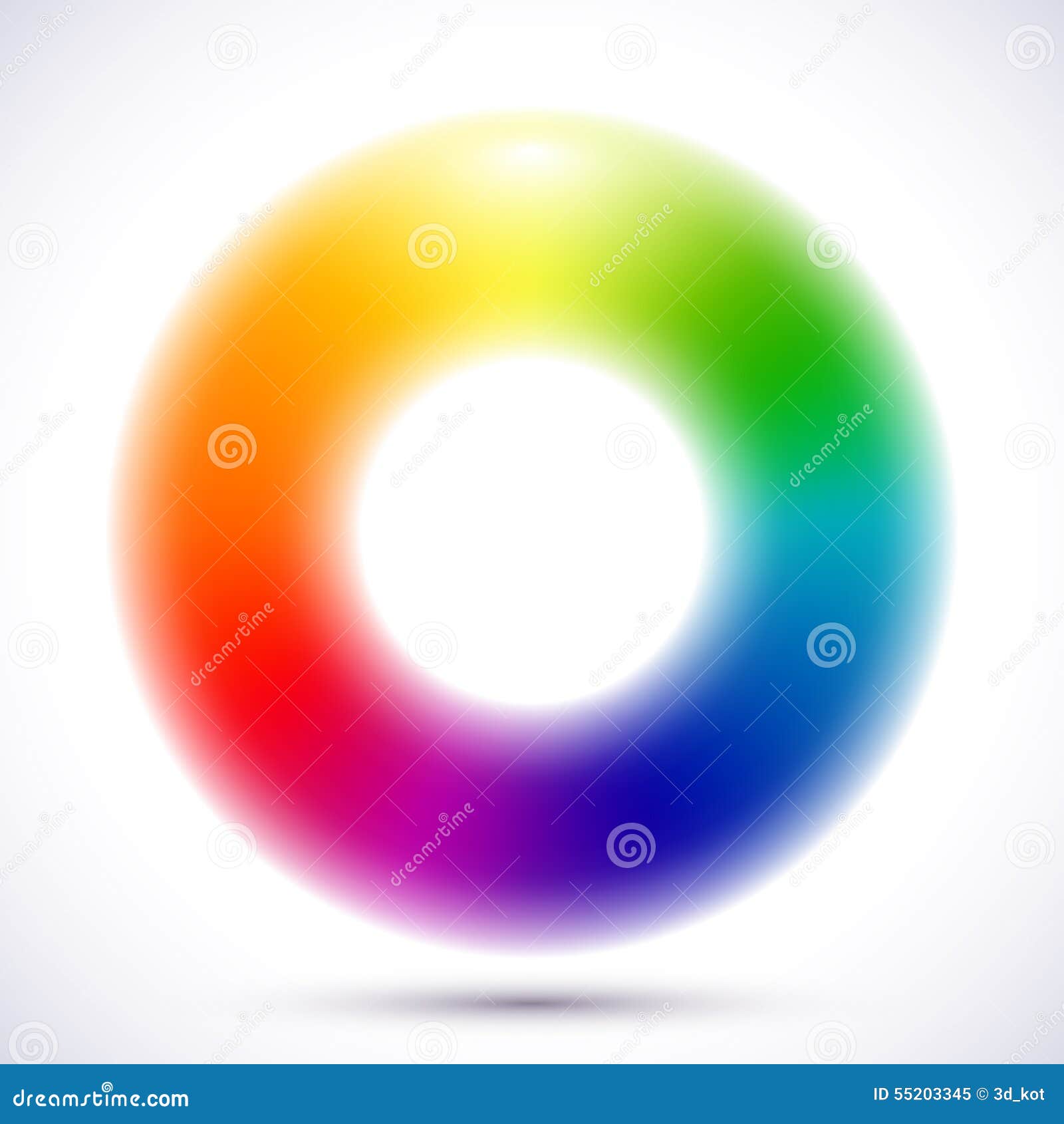 Abstract Blurry Color Wheel Stock Vector - Illustration of decoration ...