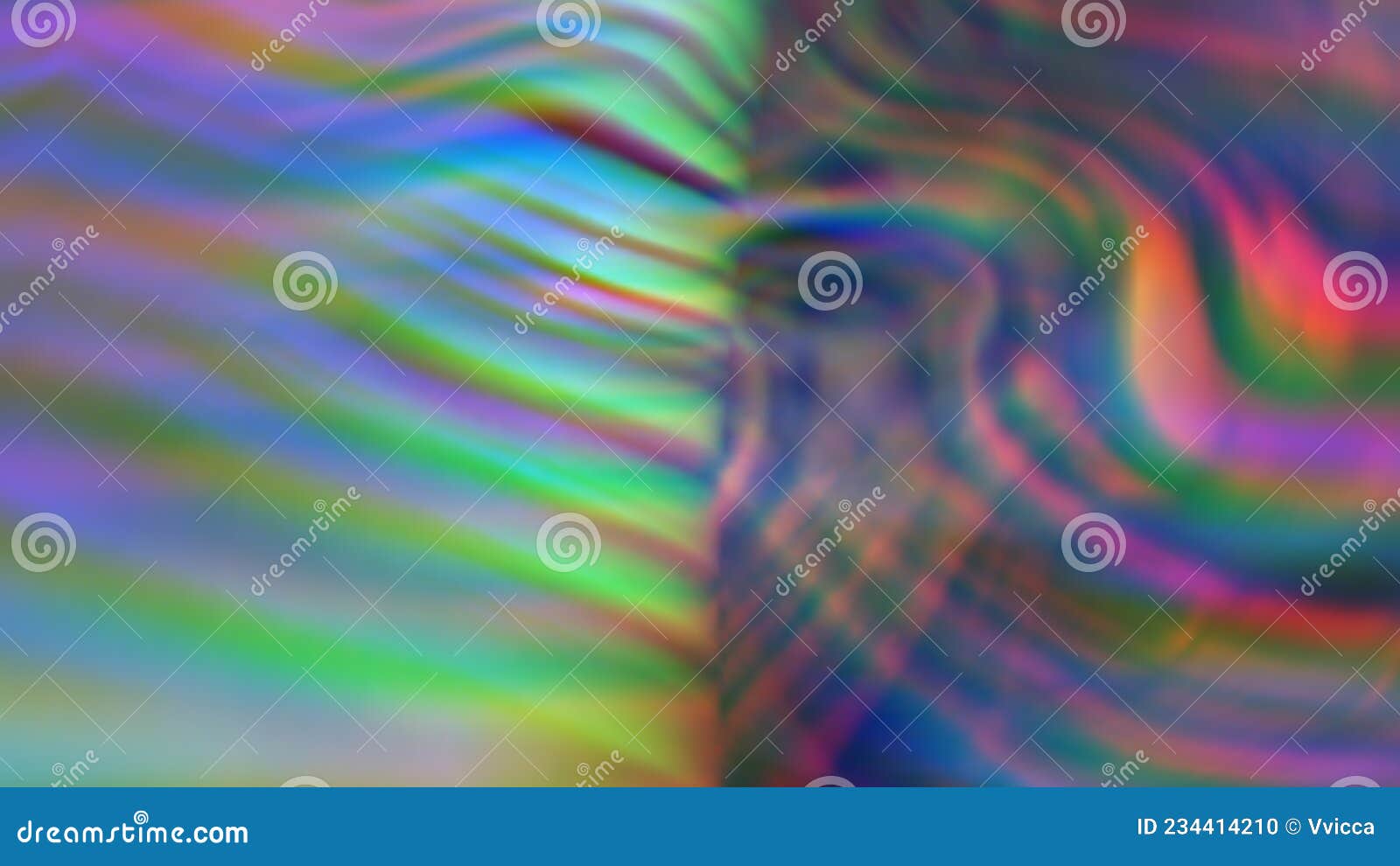 Abstract Blurry Iridescent Rainbow Background Stock Illustration ...