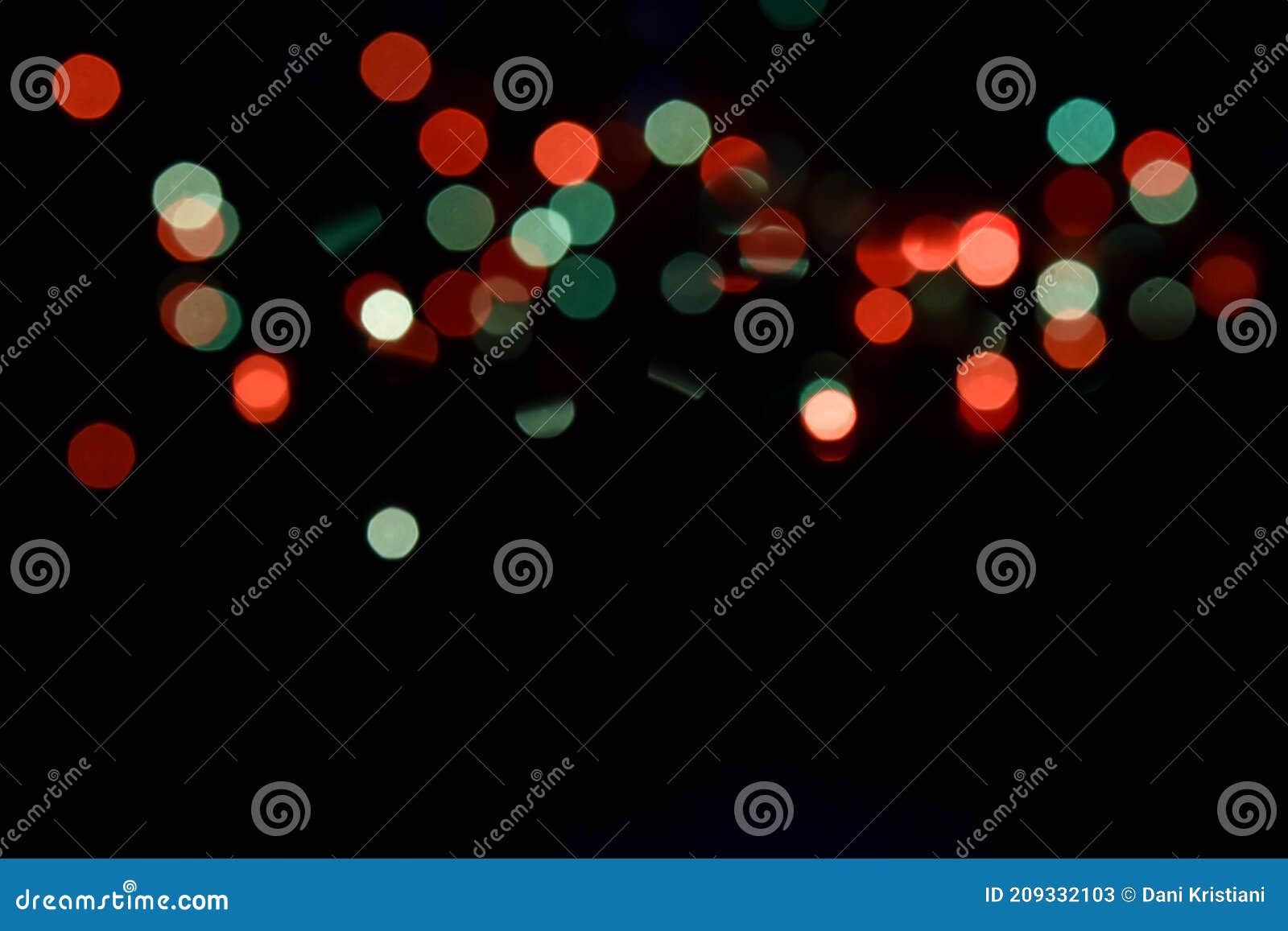 Abstract Blurry Small Light and Dots Glowing in the Dark Night ...