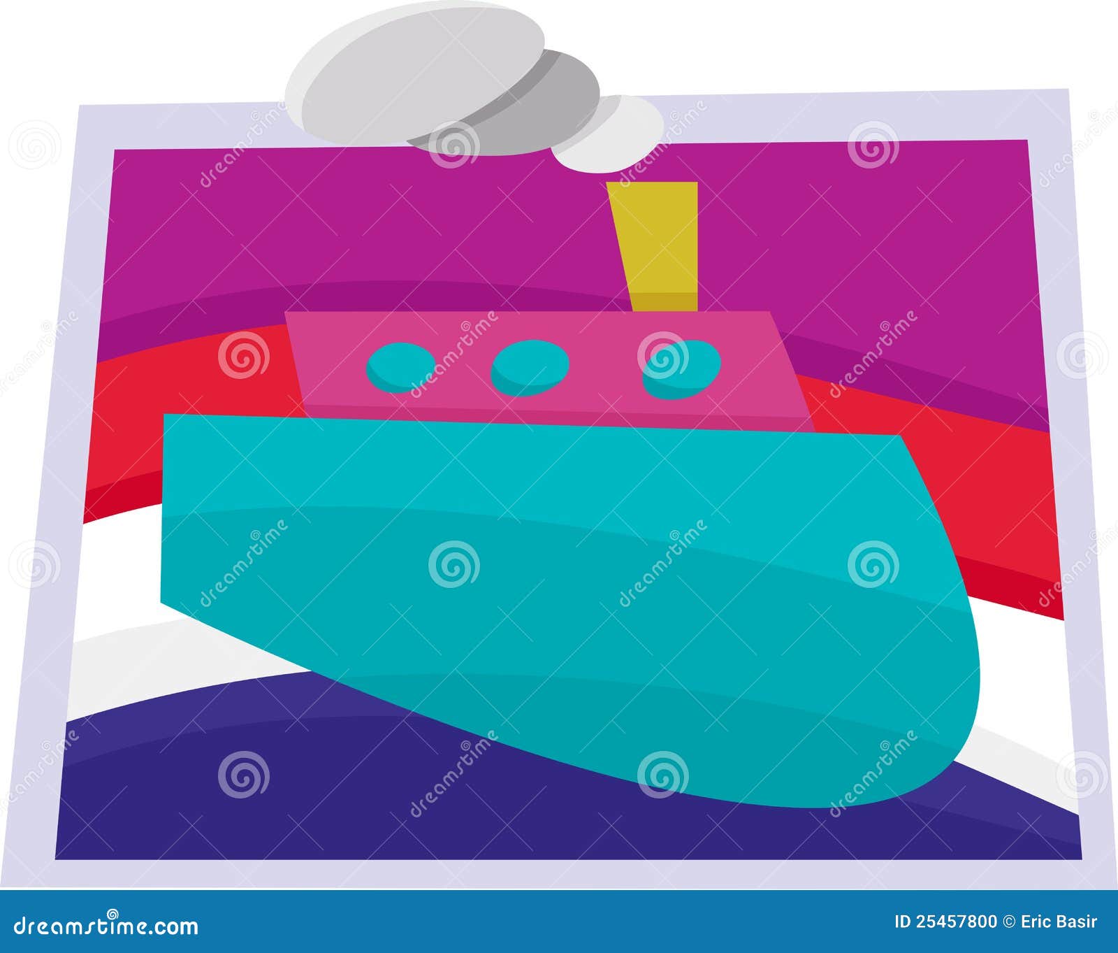 Abstract Boat stock vector. Illustration of vessel, patriotic - 25457800