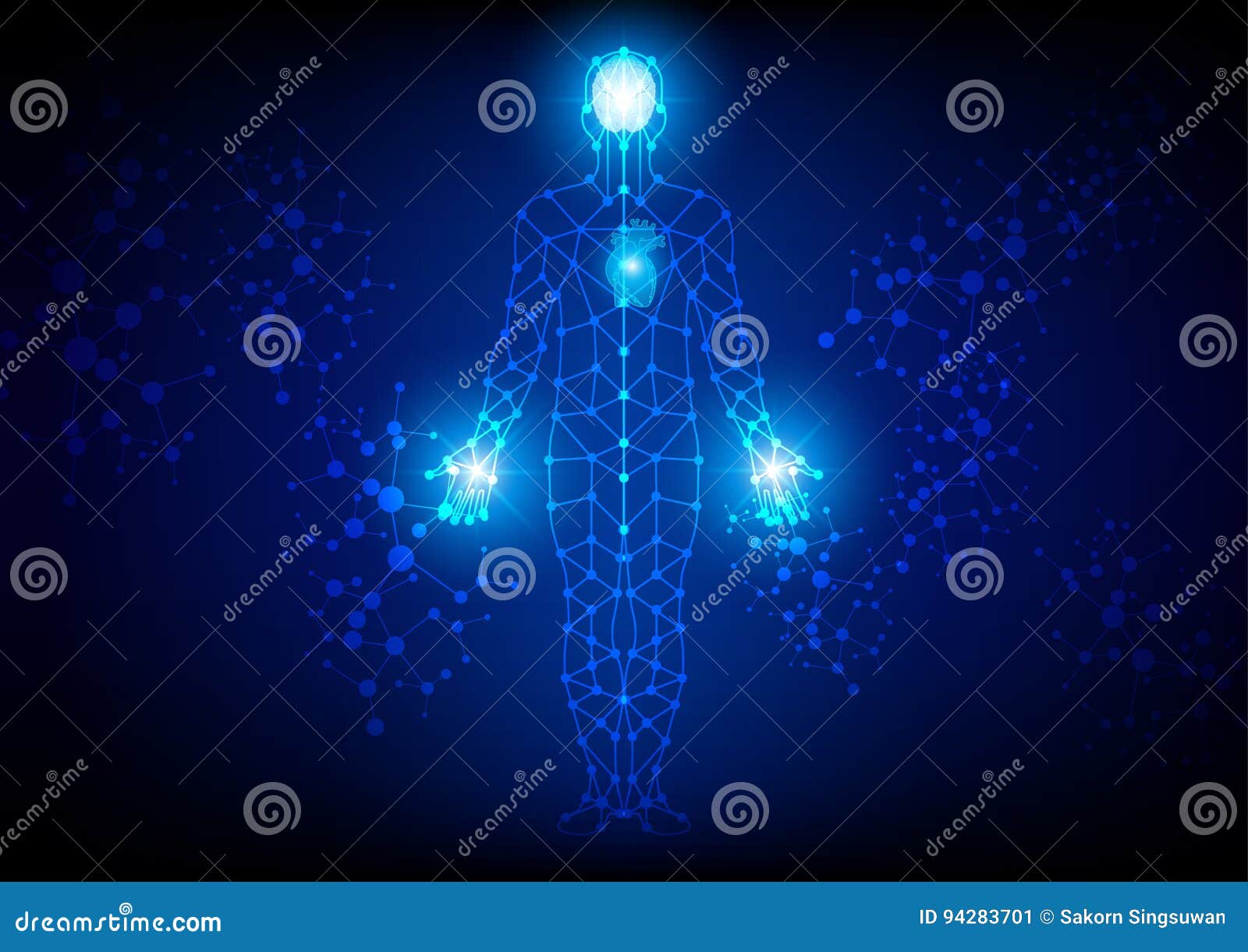 Abstract Body Technology Background Stock Vector - Illustration of ...