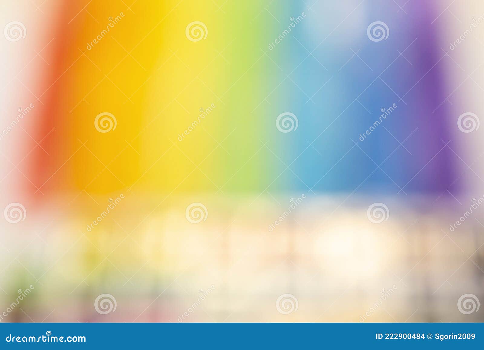 Abstract Bokeh Background with Gradient of All Rainbow Colors in ...