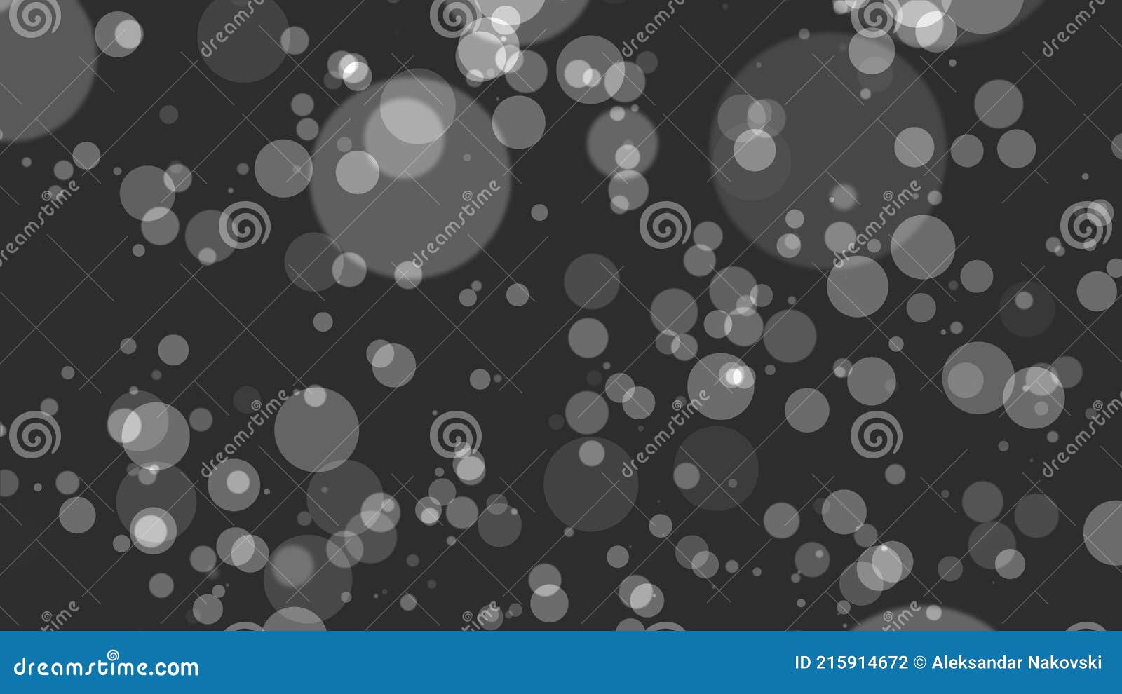 Abstract Bokeh Background, Gray Particles Stock Illustration ...