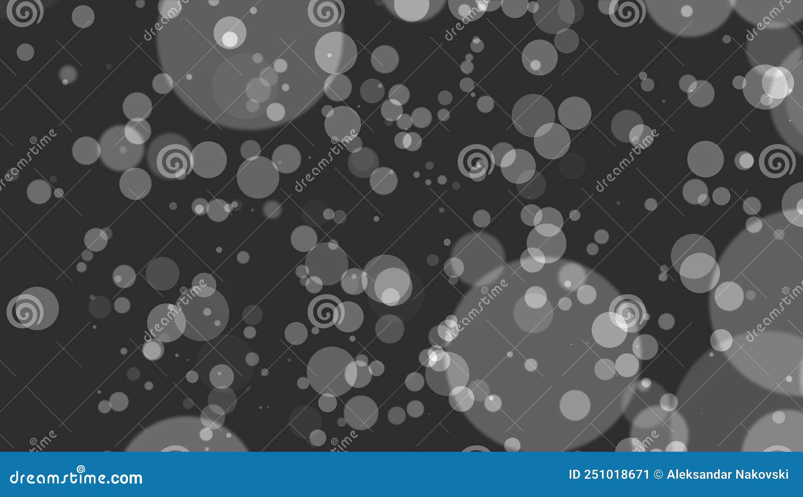 Abstract Bokeh Background, Gray Particles Stock Illustration ...