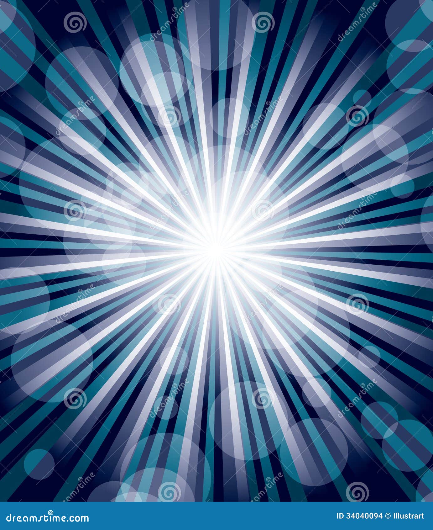 Abstract Bokeh Background with Ray Light Stock Vector - Illustration of ...