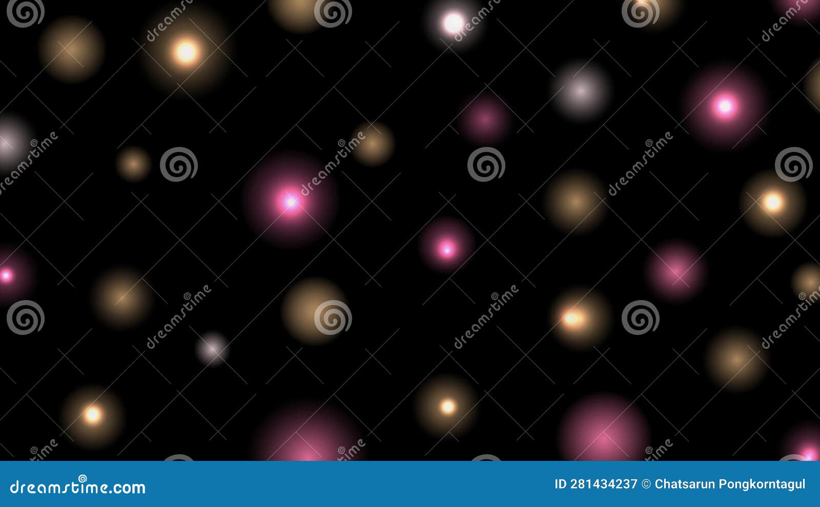 Abstract Bokeh Blurry Light Dot on Black Background Stock Vector ...