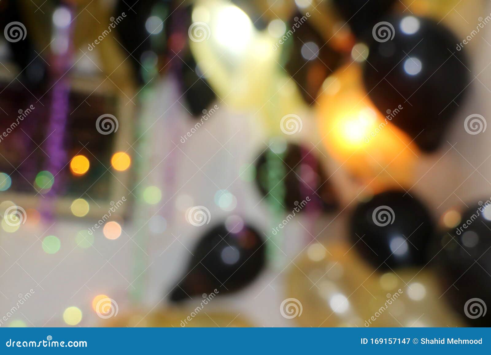 Abstract Bokeh Lights in Birthday Party Background, Blurred Background ...