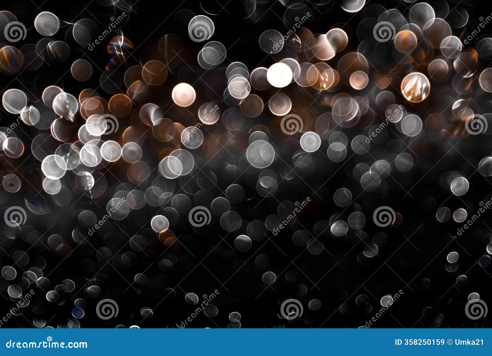 Abstract Bokeh Lights with Defocused Circular Patterns on Black ...