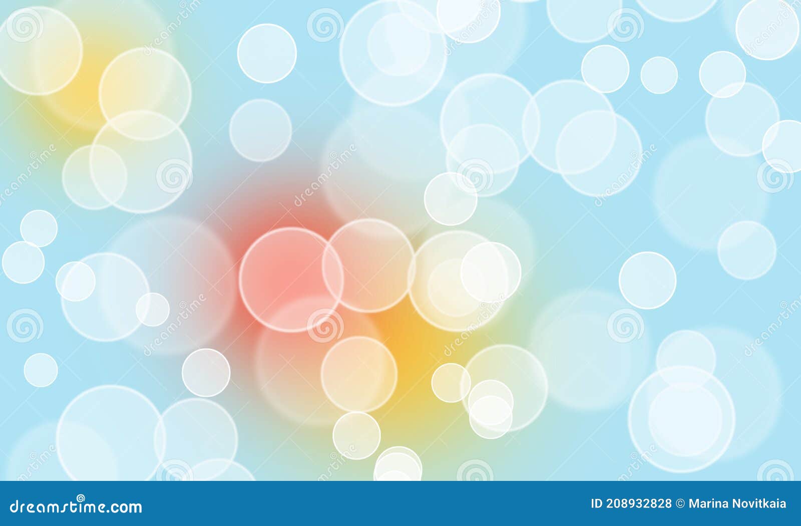 Abstract Bokeh Lights with Soft Light Background Illustration Stock ...