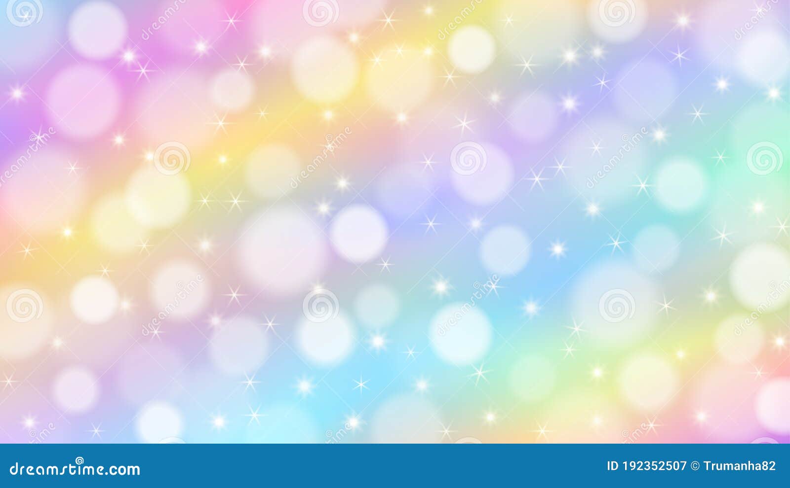 Abstract Bright Bokeh and Glittering Sparkles in Colorful Pastels ...
