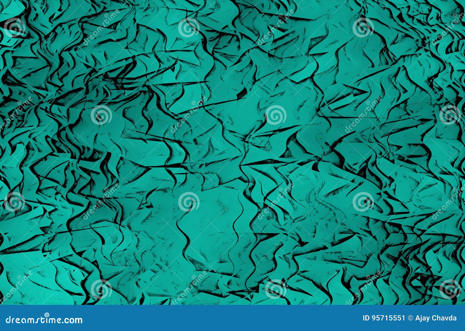 Abstract Bold Black Lines Teal Ripple Image Stock Illustration ...