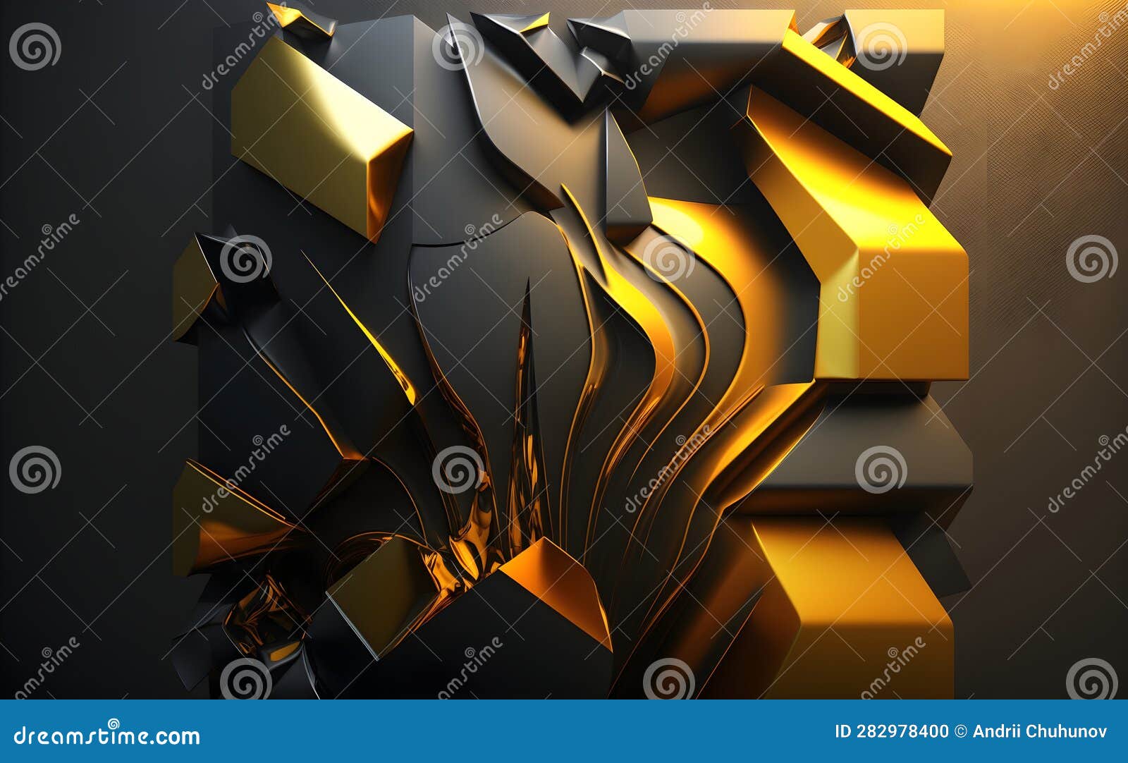 Abstract Bold Shapes and Contrasting Textures, Generative AI Stock ...
