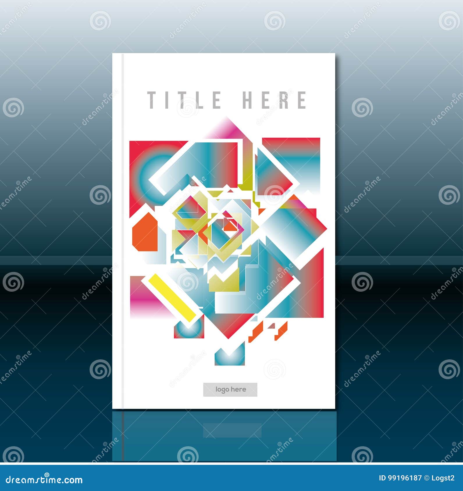 Abstract Book Cover Design Template Stock Vector - Illustration of ...