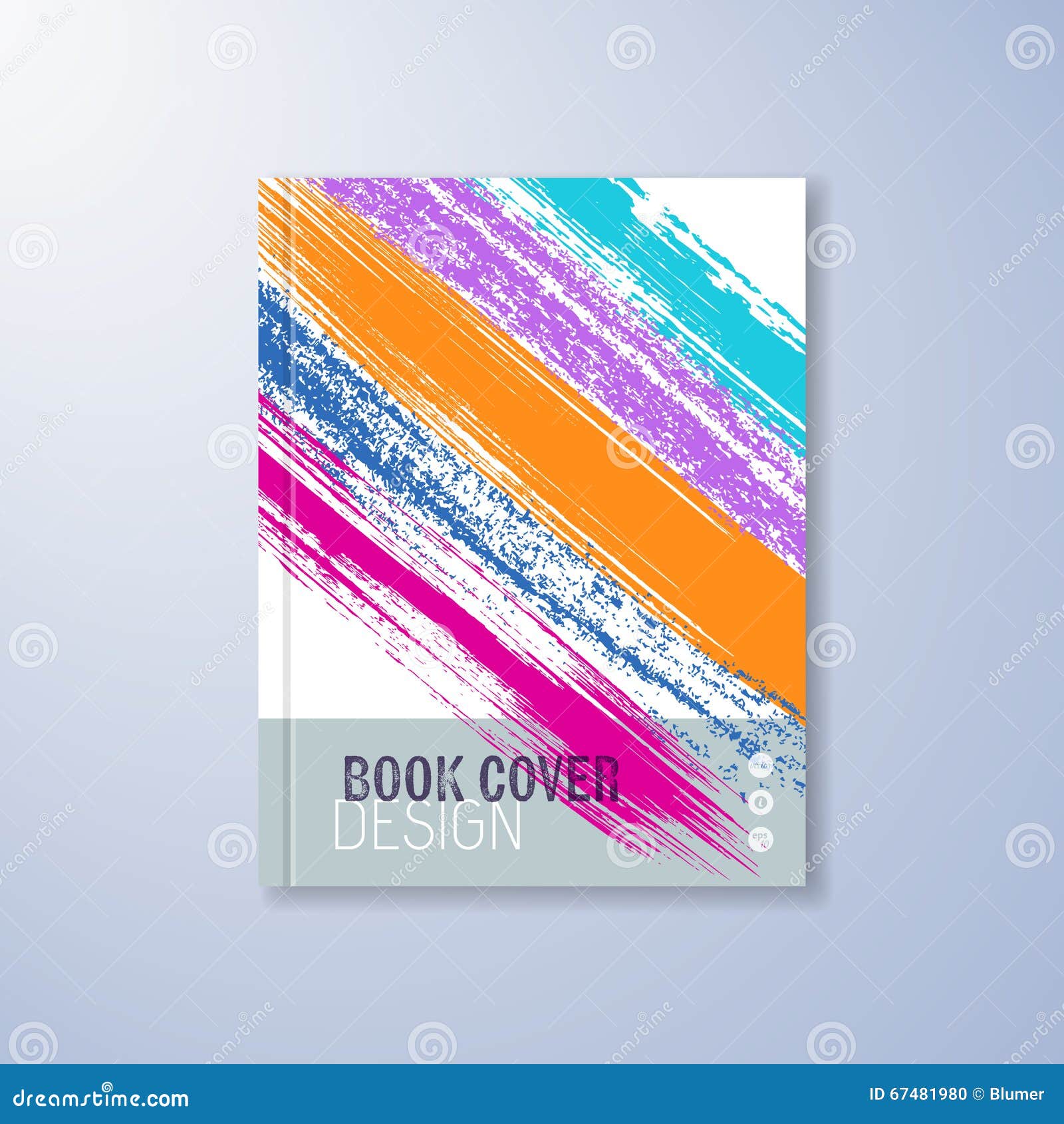 Abstract Book Design Template Stock Vector - Illustration of cover ...