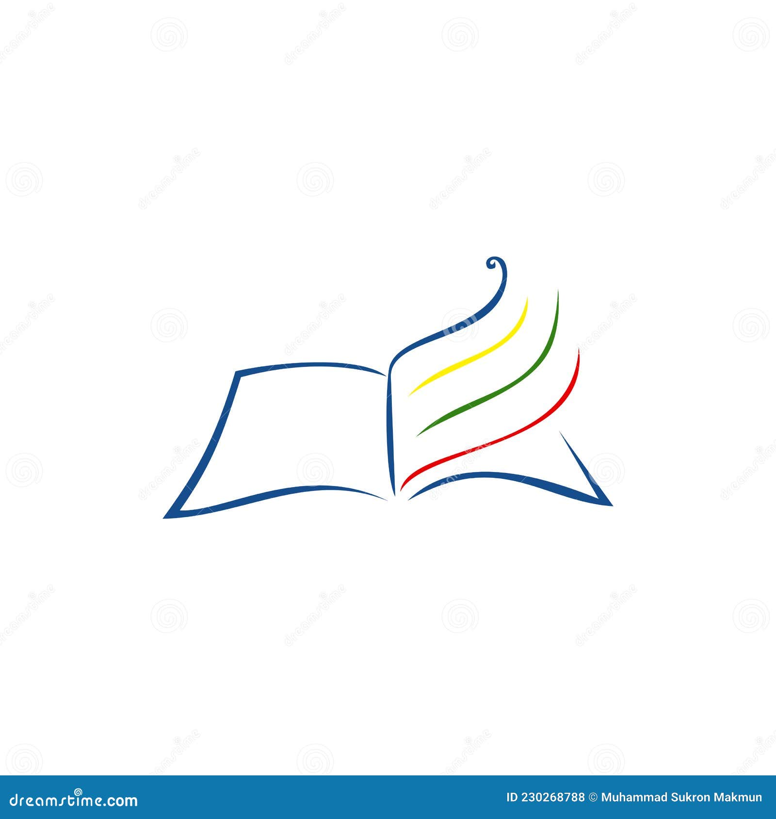 Abstract Book Stylish Logo Icon Stock Vector - Illustration of books ...