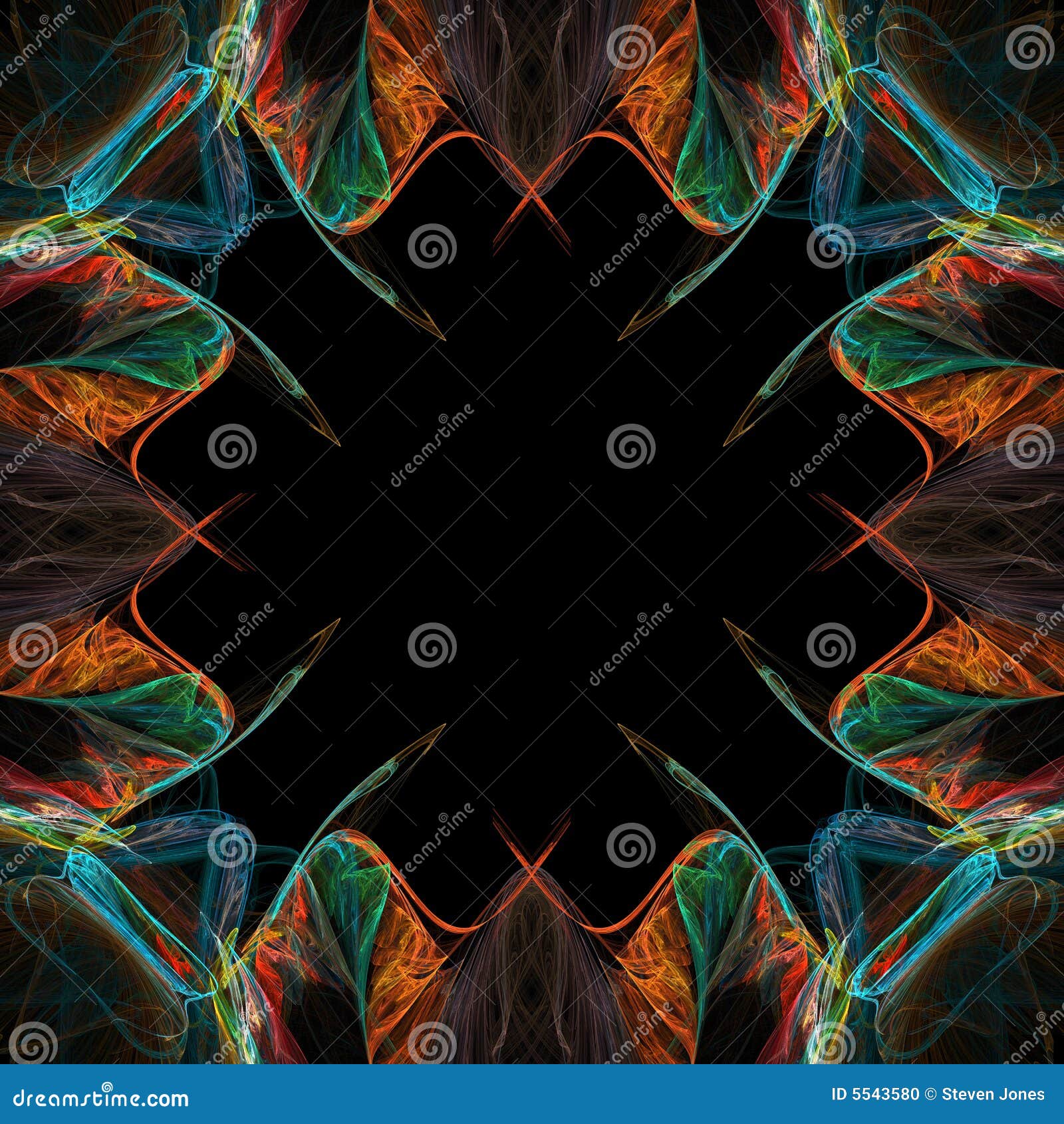 Abstract Border Illustration Stock Illustration - Illustration of ...