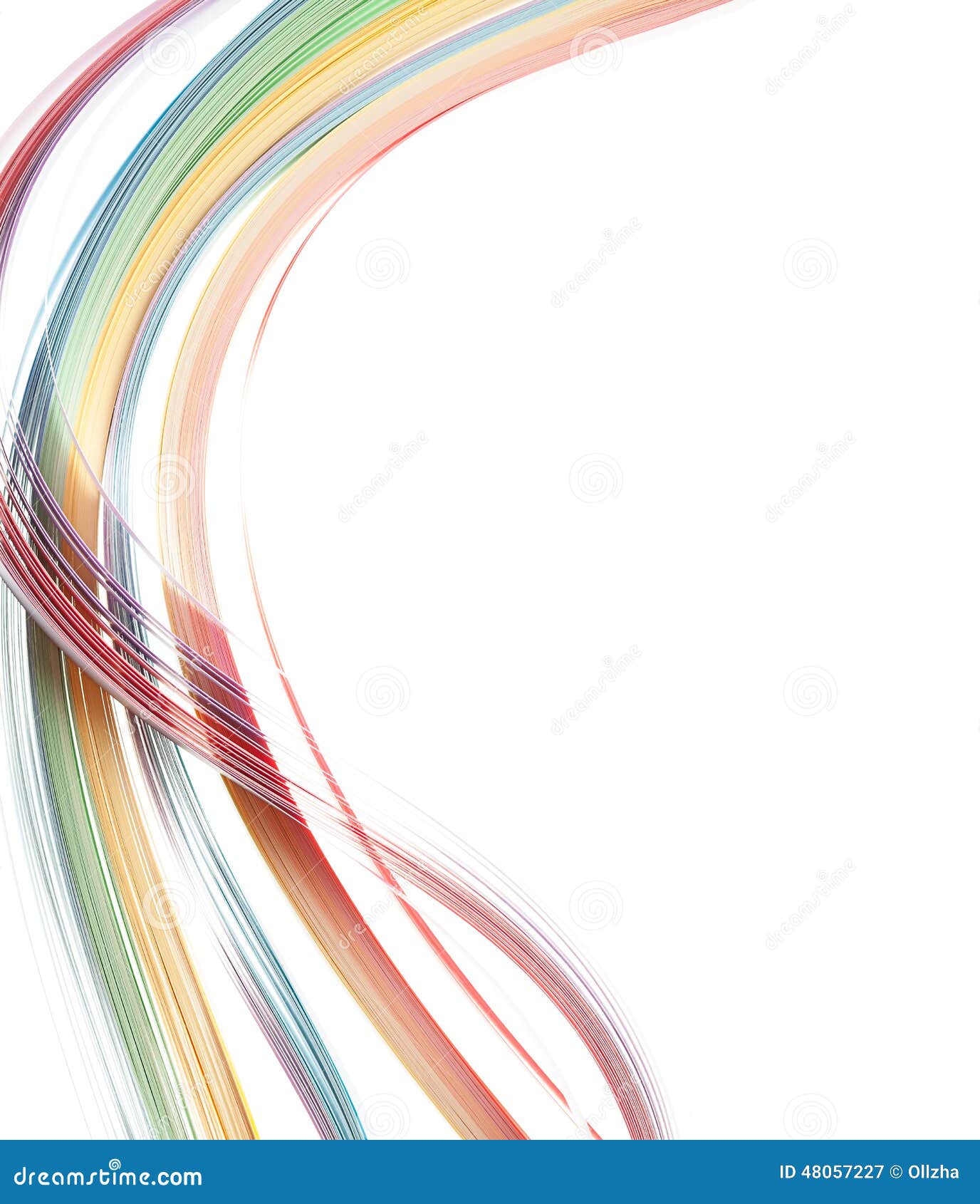 Abstract Border Isolated Soft Waves Background Stock Image - Image of ...