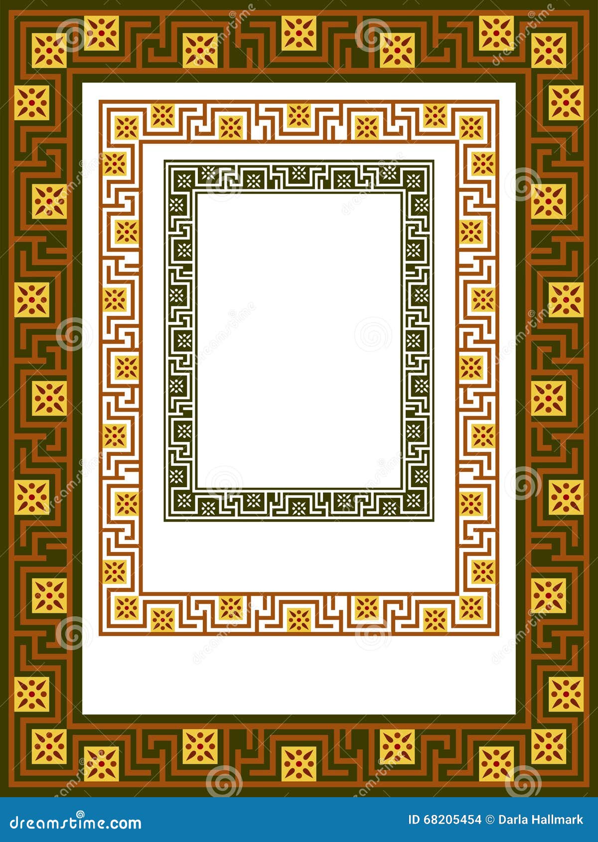 Abstract Border with Variations Stock Vector - Illustration of ...