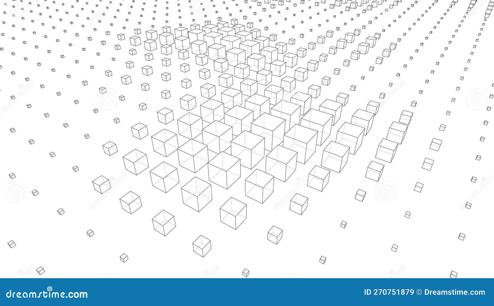 Abstract boxes background stock illustration. Illustration of icon ...