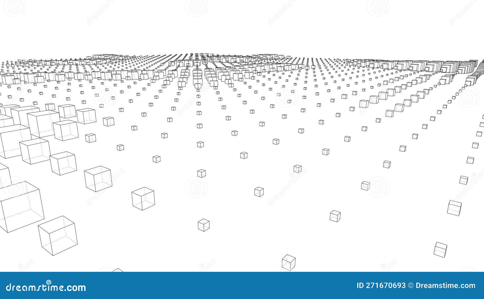 Abstract boxes background stock illustration. Illustration of concept ...
