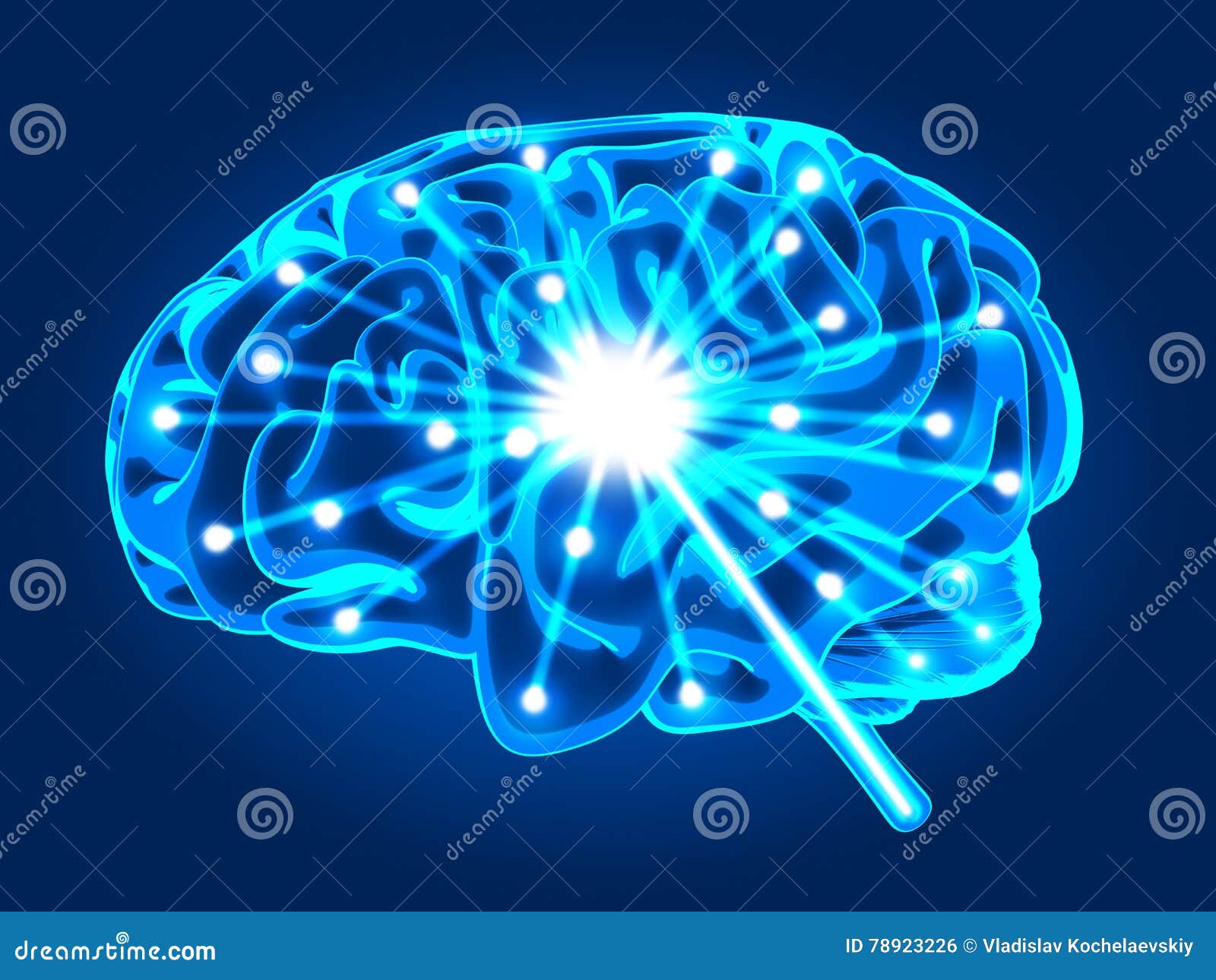 Brain Activity, Hyperactivity Cartoon Vector | CartoonDealer.com #137589719