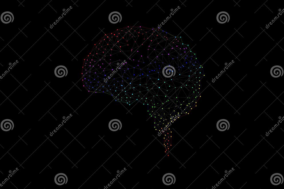 Abstract Brain Background, AI Artificial Intelligence Concept Stock ...