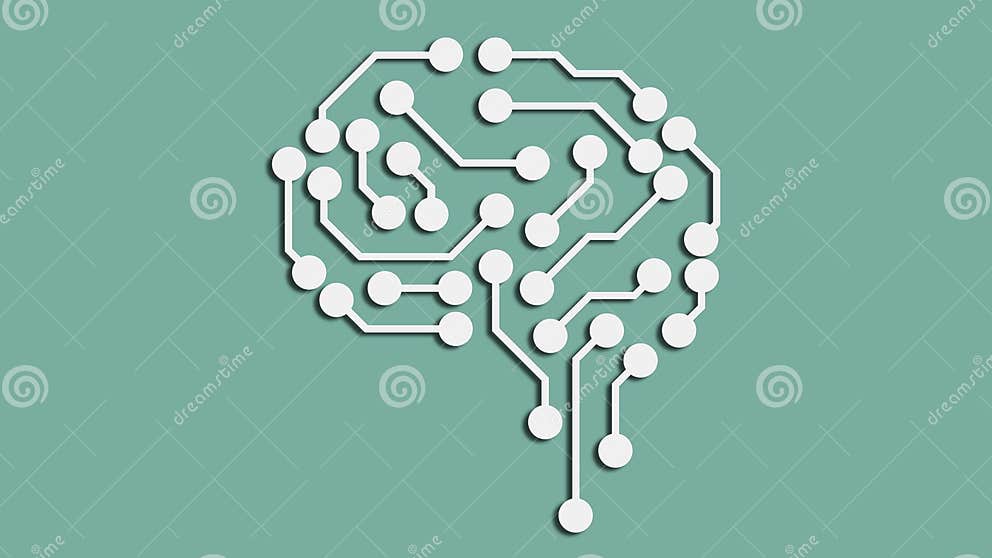 Abstract Brain Background, AI Artificial Intelligence Concept Stock ...
