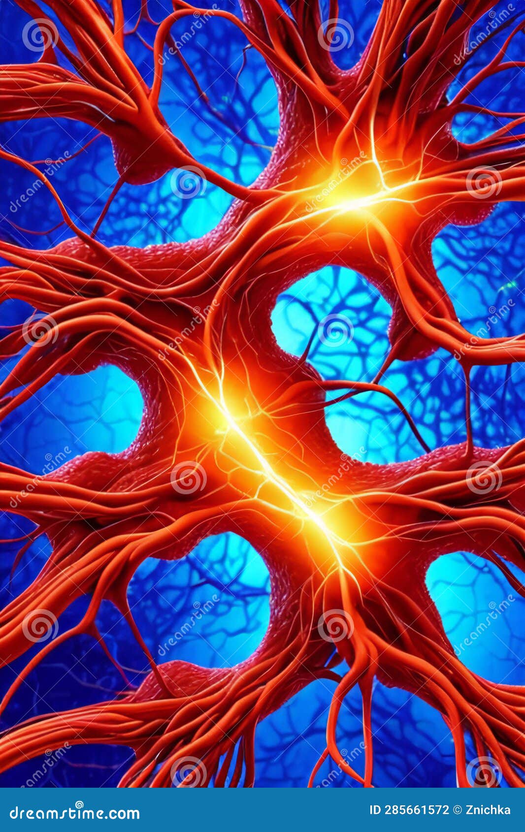 A Microscopic Look at the Intricate Neural Pathways of the Brain Stock ...