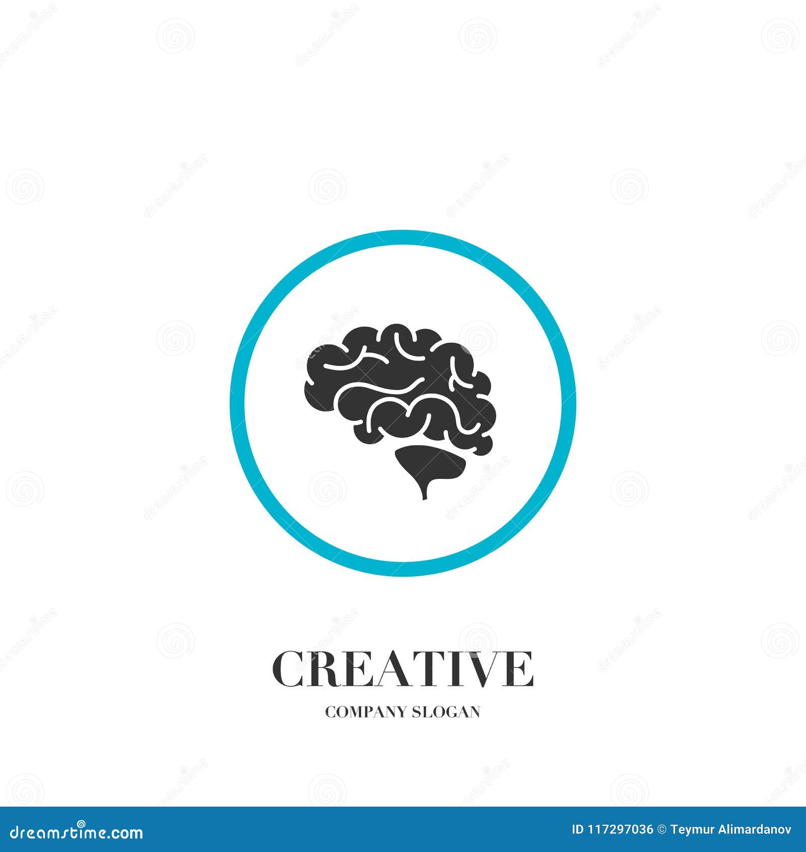 Abstract Brain, Creative Mind Logo Vector Design Template Stock ...