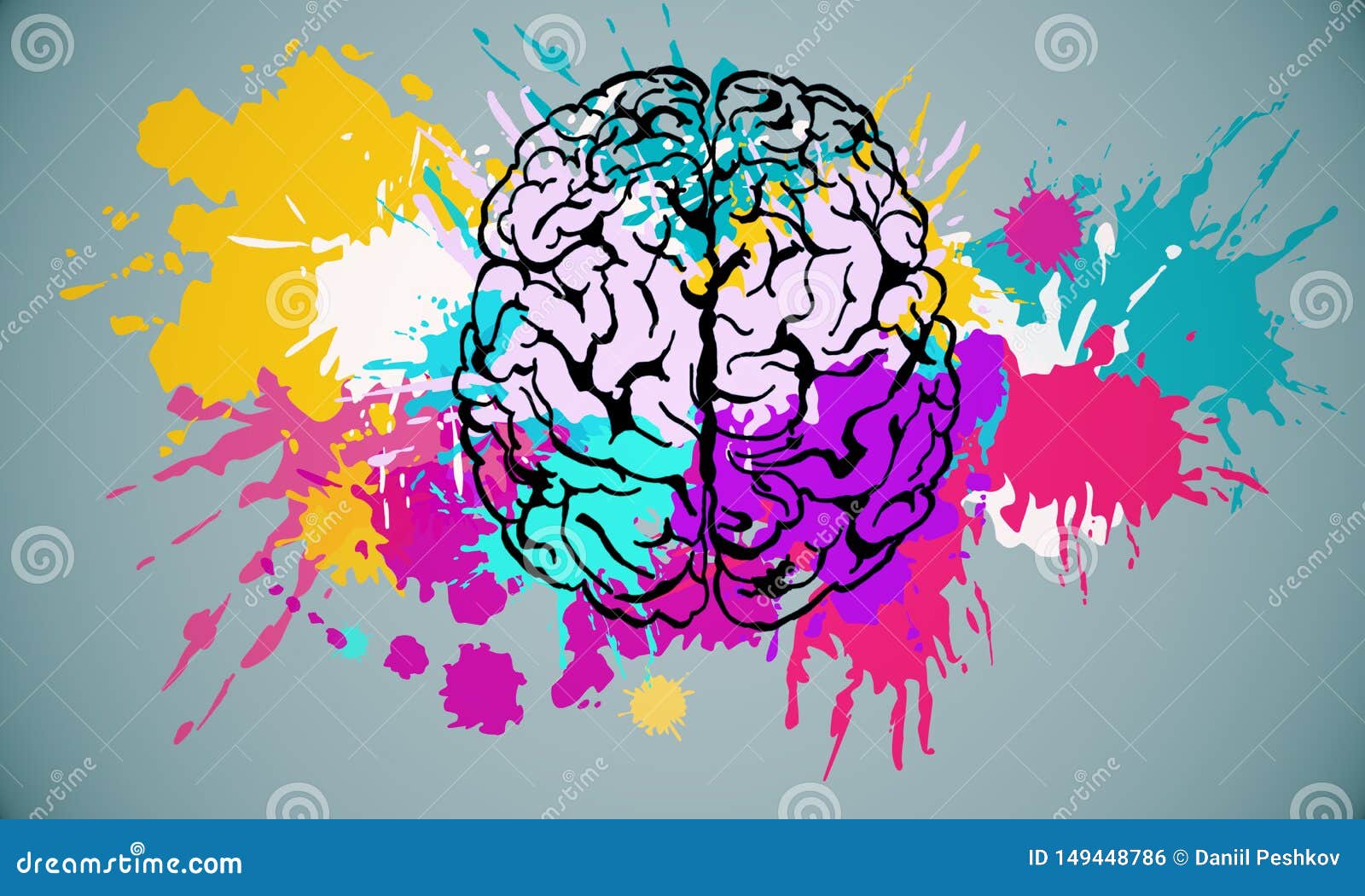 Abstract Brain Wallpaper