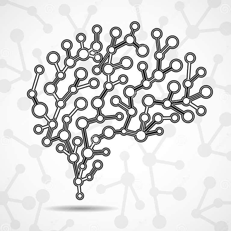 Abstract Brain Human, Colorful Molecular Structure Stock Vector ... Abstract Brain Human, Colorful Molecular Structure Stock Vector ...