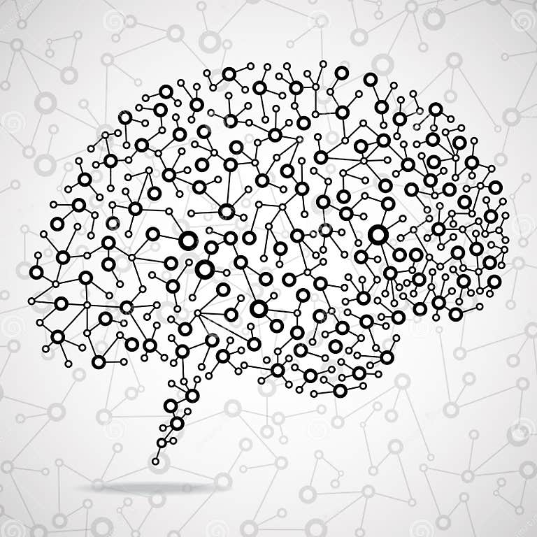 Abstract brain human stock vector. Illustration of abstract - 61687113