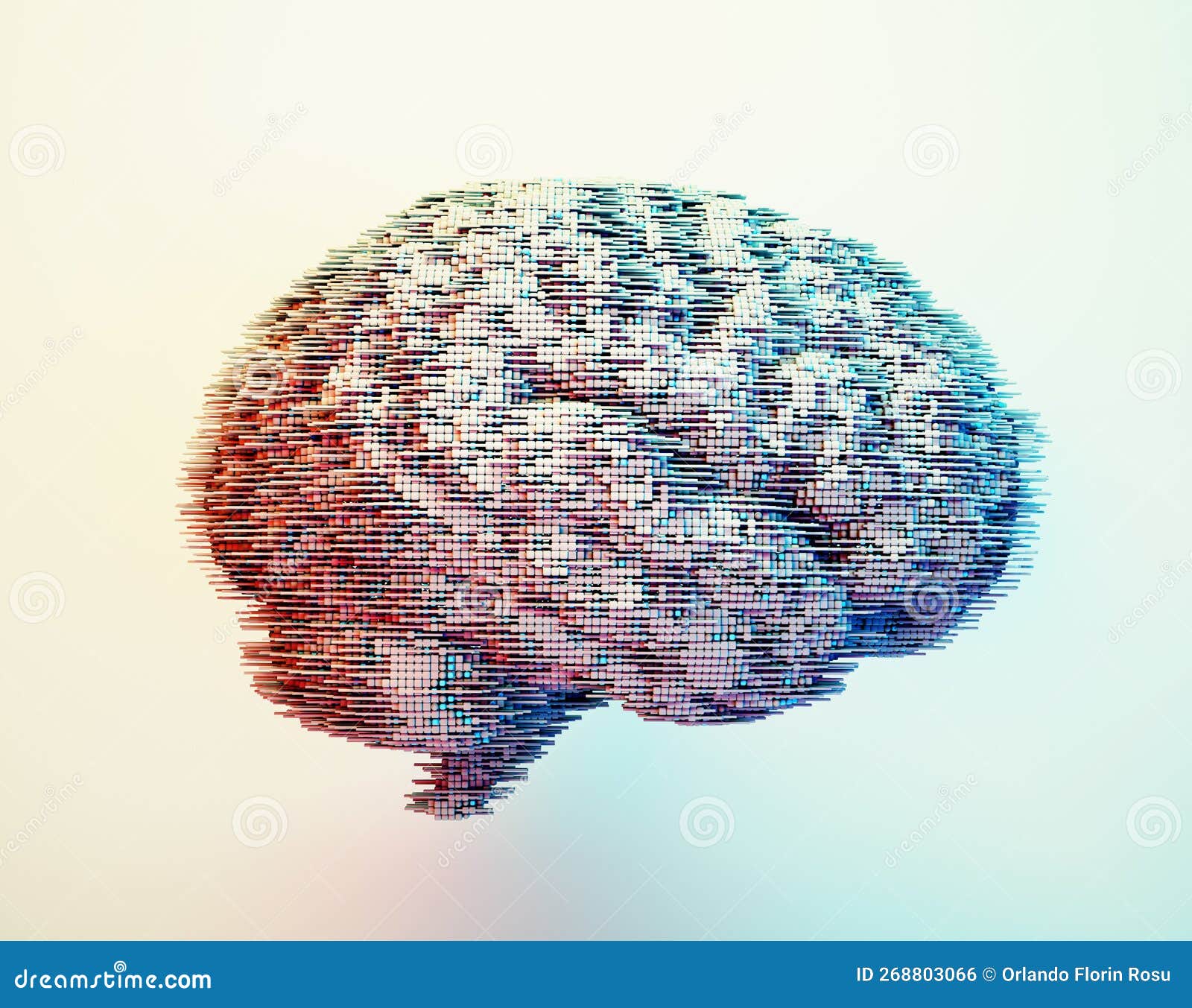 Abstract Brain Network Connections. Brainstorming and Self Development ...