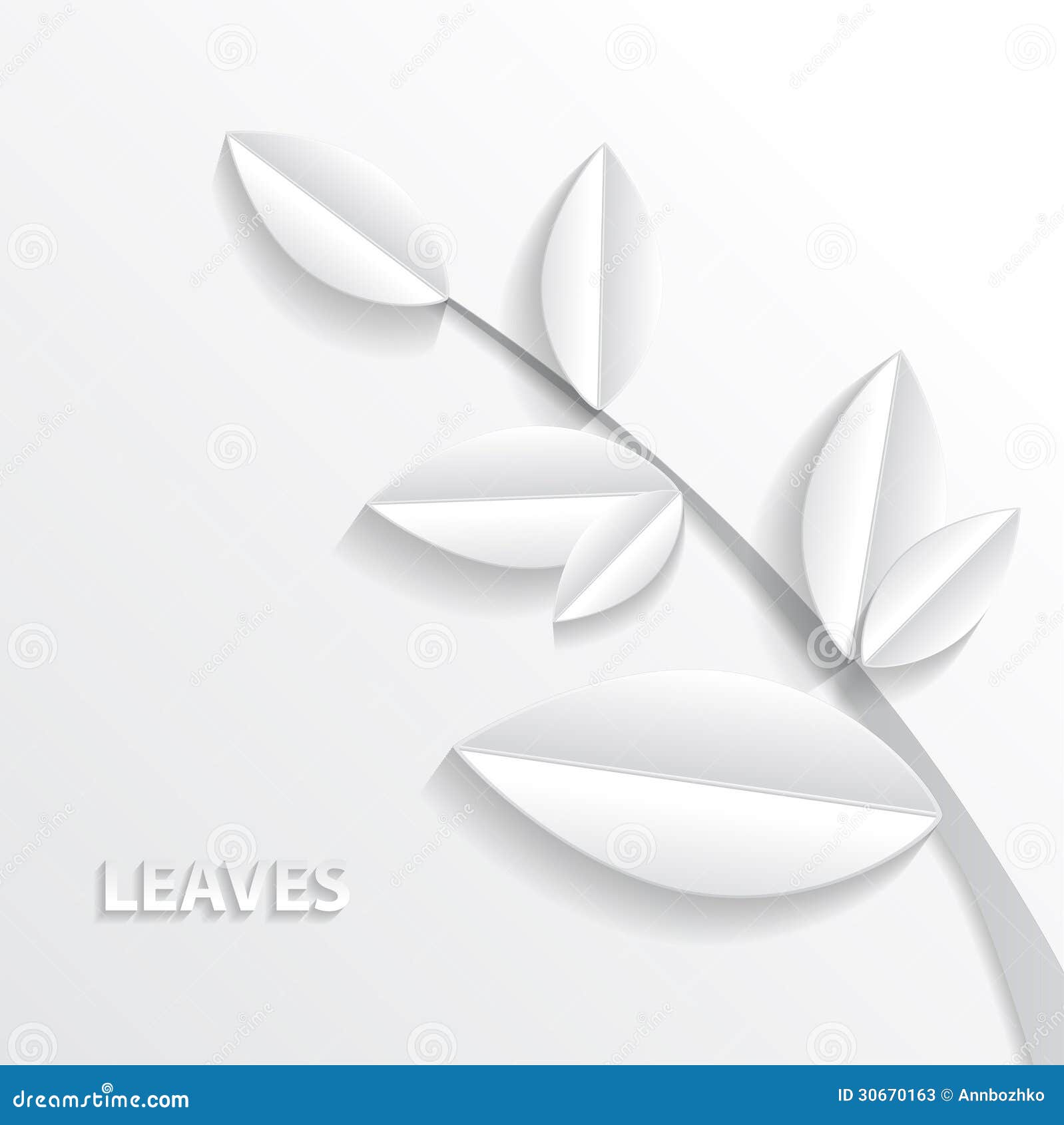 Abstract Branch. Paper Design Stock Vector - Illustration of ...