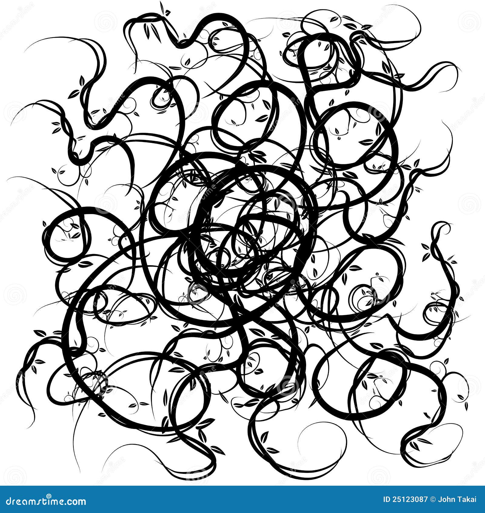 Abstract Branch Swirl Object Stock Vector - Illustration of abstract ...