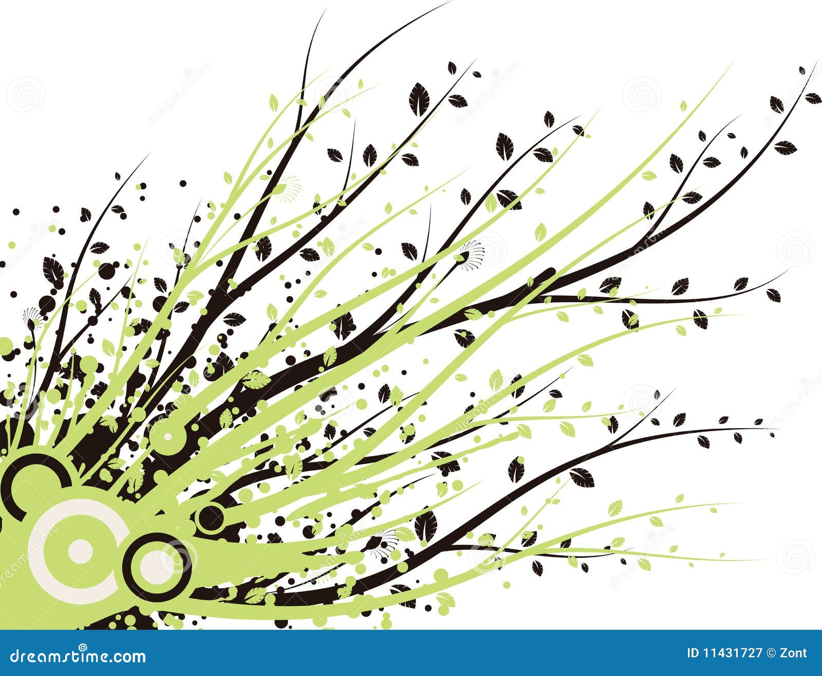 Abstract branches stock vector. Illustration of drawing - 11431727