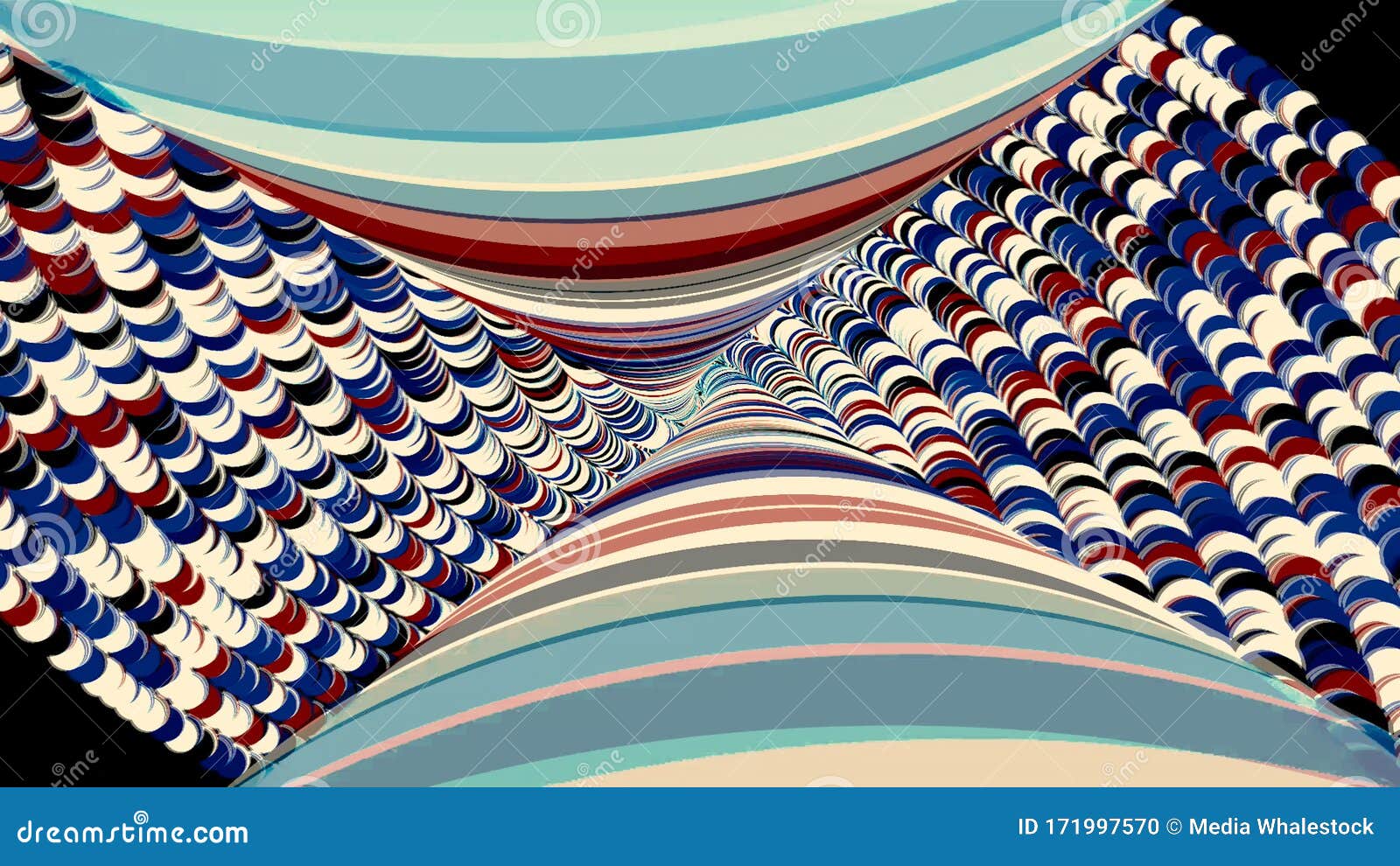 Abstract Breathtaking Psychedelic Optical Illusion of Circles on Black ...