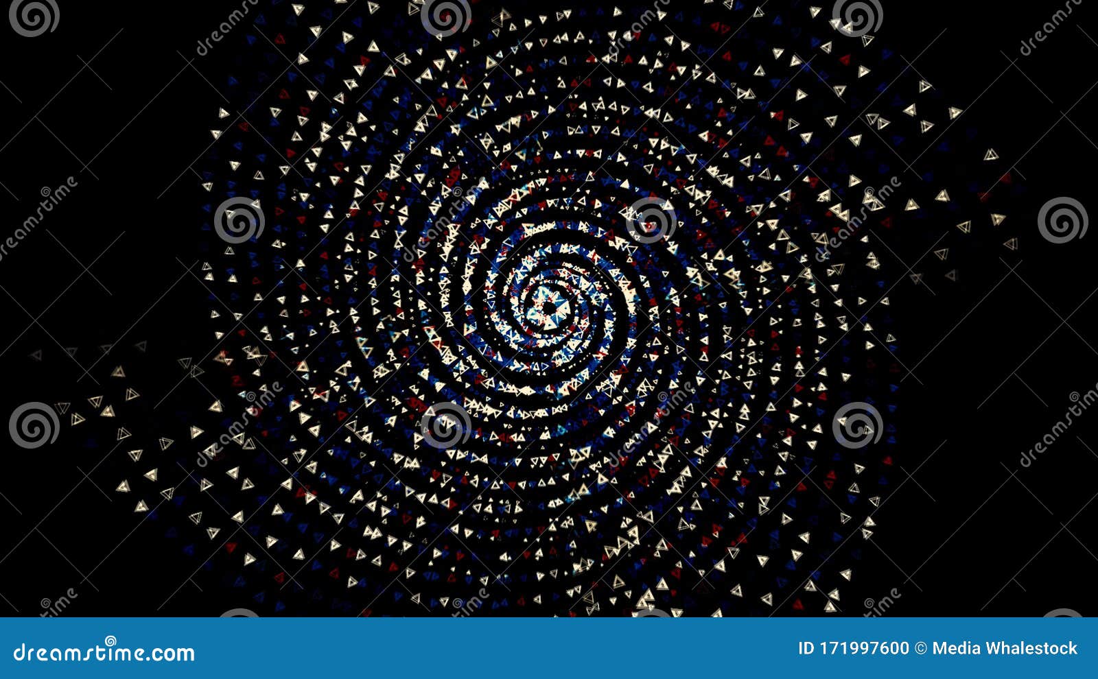 Abstract Breathtaking Psychedelic Optical Illusion of Triangles on ...