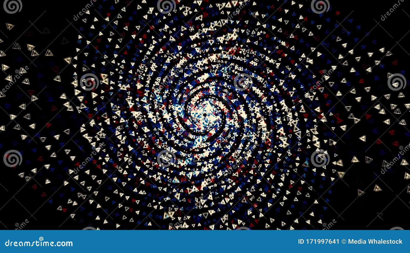 Abstract Breathtaking Psychedelic Optical Illusion of Triangles on ...