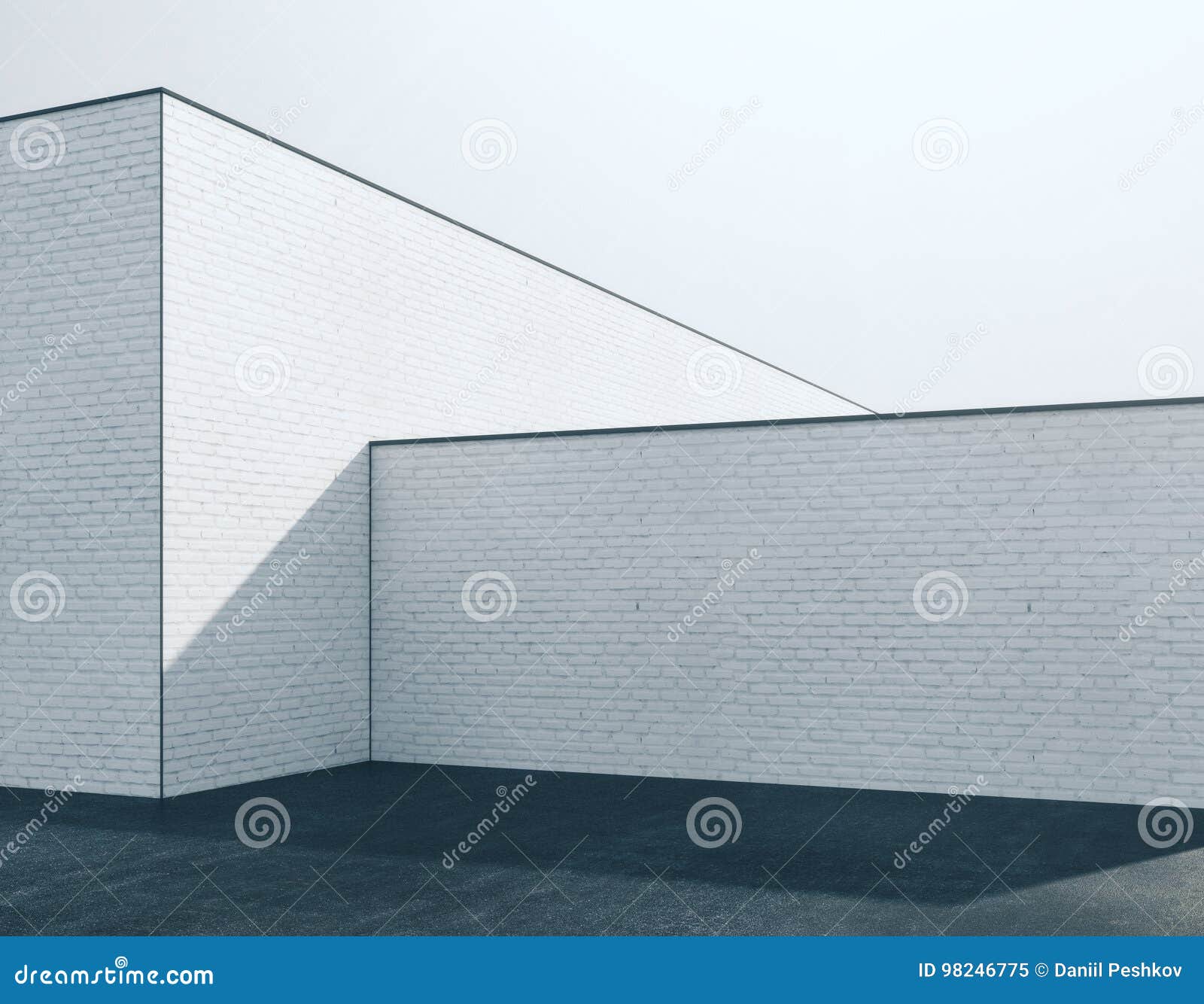 Abstract brick exterior stock illustration. Illustration of pattern ...