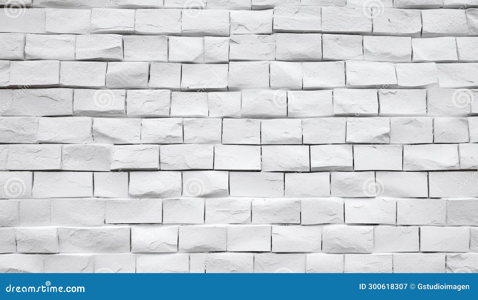 Abstract Brick Pattern on White Wall, Modern Design Generated by AI ...