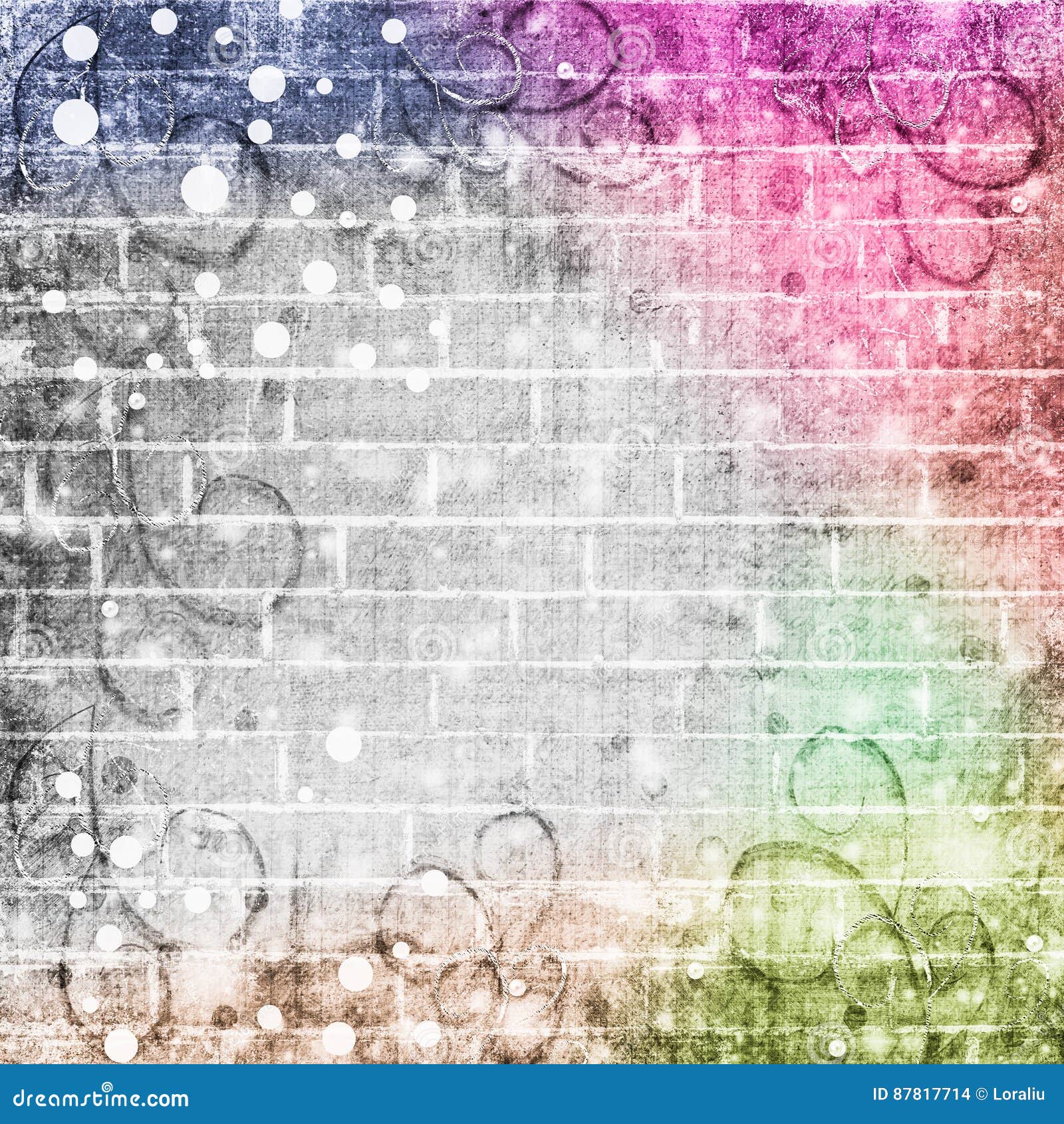 Abstract Brick Wall Background for Your Design Stock Illustration ...